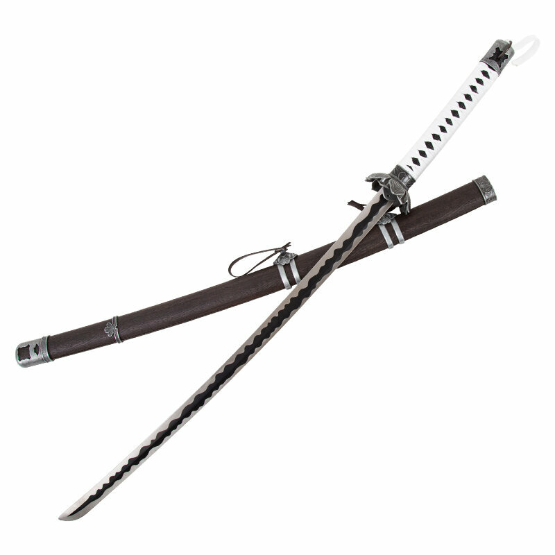 Металлическая модель катаны "Kusabimaru" 1:1 из игры "Sekiro: Shadows Die Twice" (незаточенная), 102 см с ножнами, коллекционная