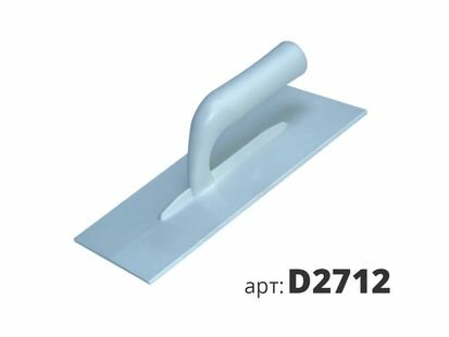 Инструмент для Нанесения Кельма Белая Пластиковая Прямоугольная Stmdecor D2712 12х27 см.