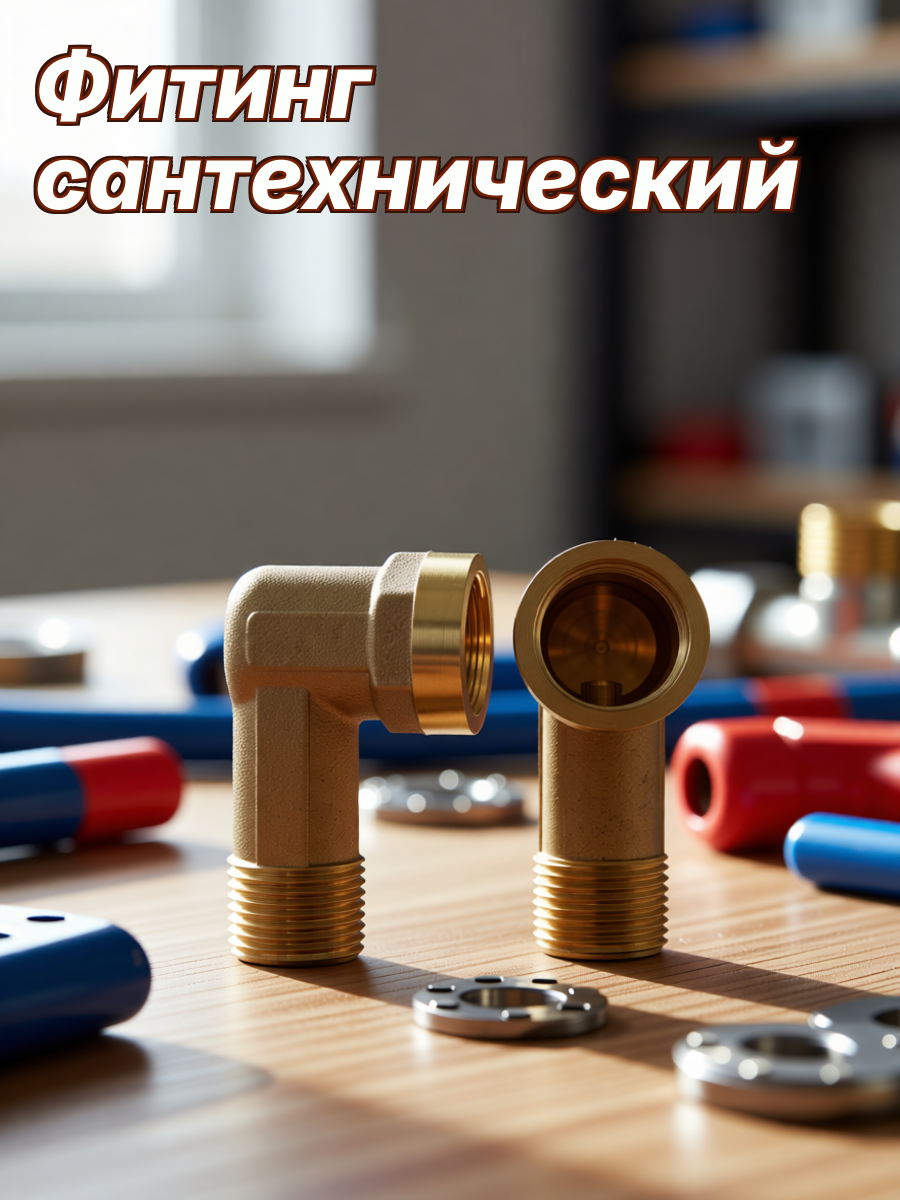 Медный уголок для шланга 90 градусов с двойной резьбой из латуни
