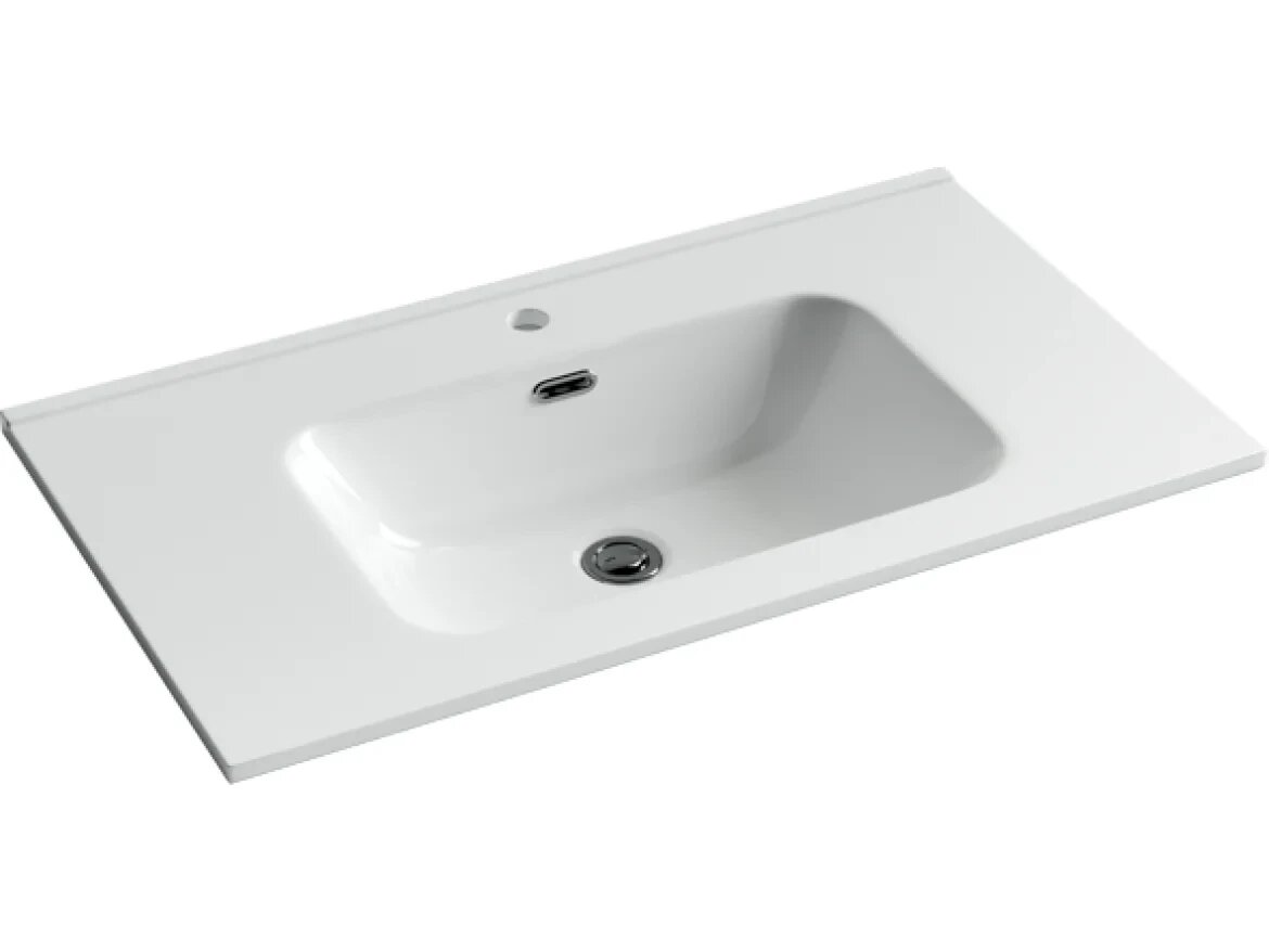 Мебельная раковина Ceramicanova Element CN7005 80, фаянс, белый, 81×46.5×18 см