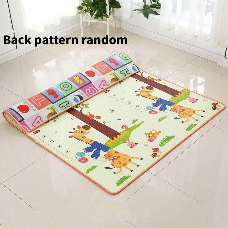 Baby crawling mat doublesided monopoly style waterresistant washable play floor for kids giraffe 200x180cm