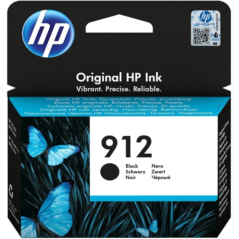 Картридж для принтера HP Струйный, 912, черный, для Office Jet 801x, 802x (3YL80AE)