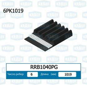 RRB1040PG Ремень поликлиновой CHRYSLER/RENAULT