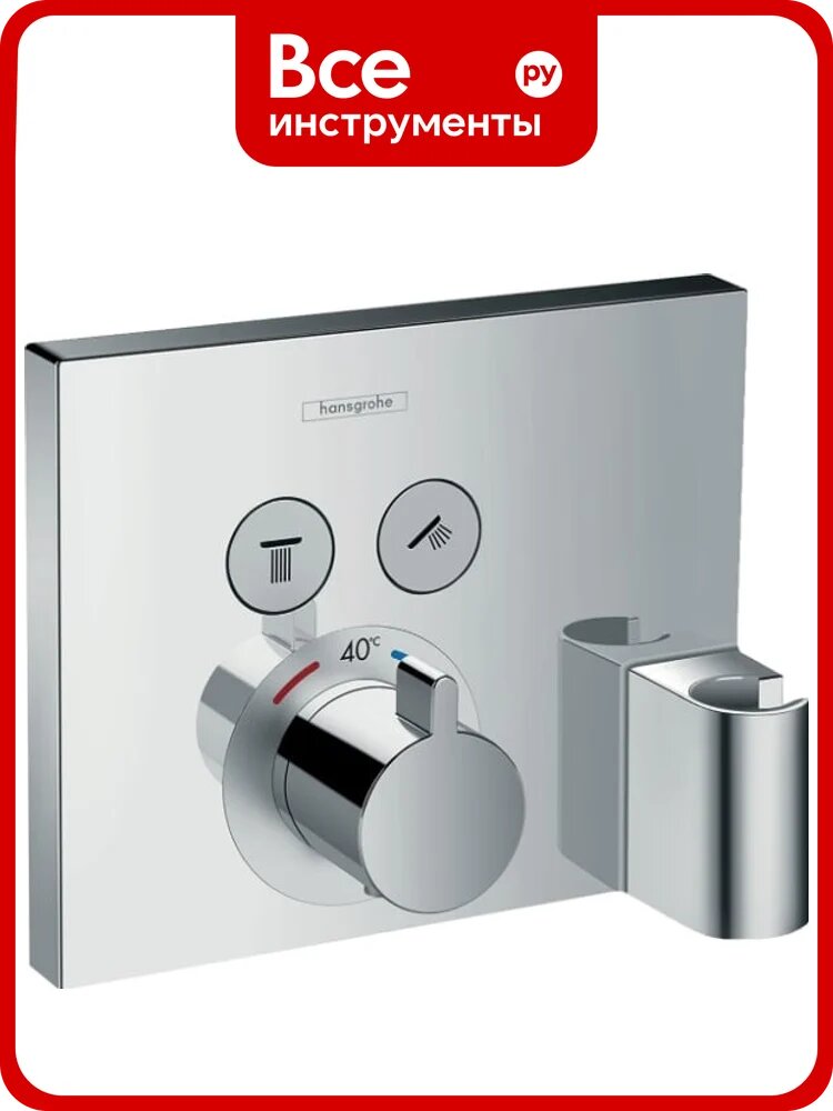 Термостатический смеситель HANSGROHE 15765000 ShowerSelect внешняя часть