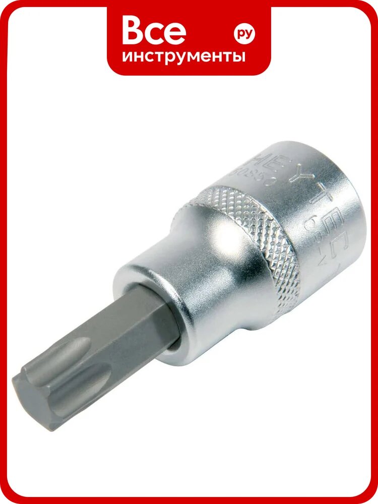 Головка торцевая с вставкой-битой TORX (T25; L-62 мм; 1/2DR) HEYTEC HE-50850362583