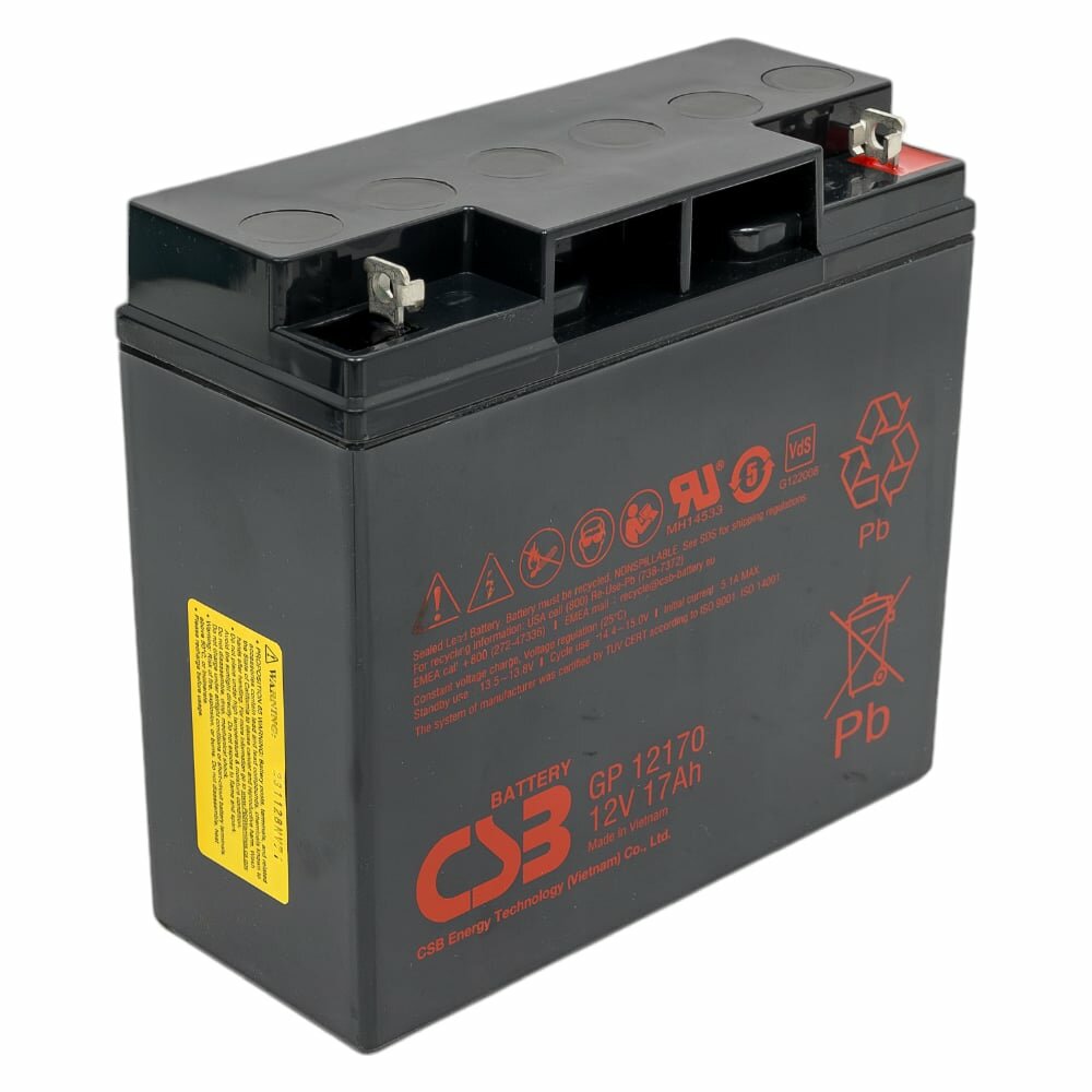 Аккумулятор для ИБП CSB GP12170 B3 12В, 17 Ач УТ-00000089 — фото 1