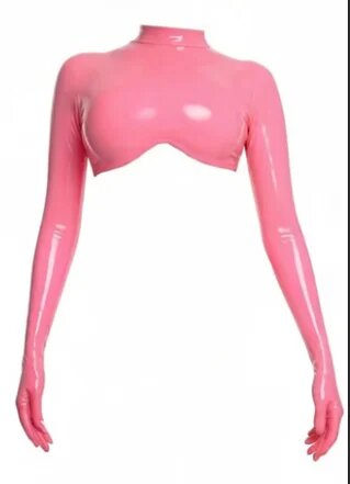 Мужской латексный костюм зентай красный Розовый, S, pink Tops
