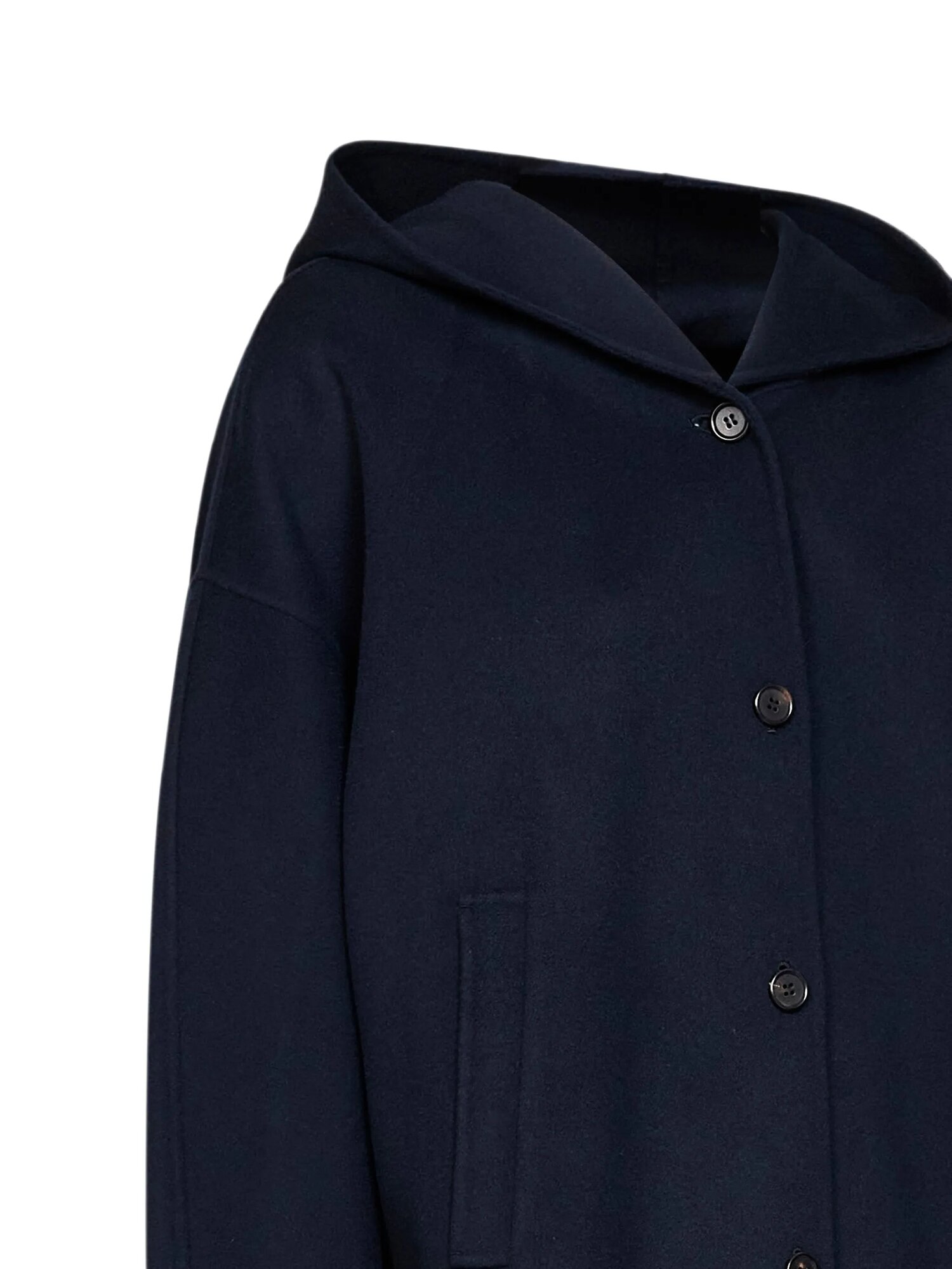 Пальто Max Mara Hooded double-faced coat, размер 42, blue — фото 1