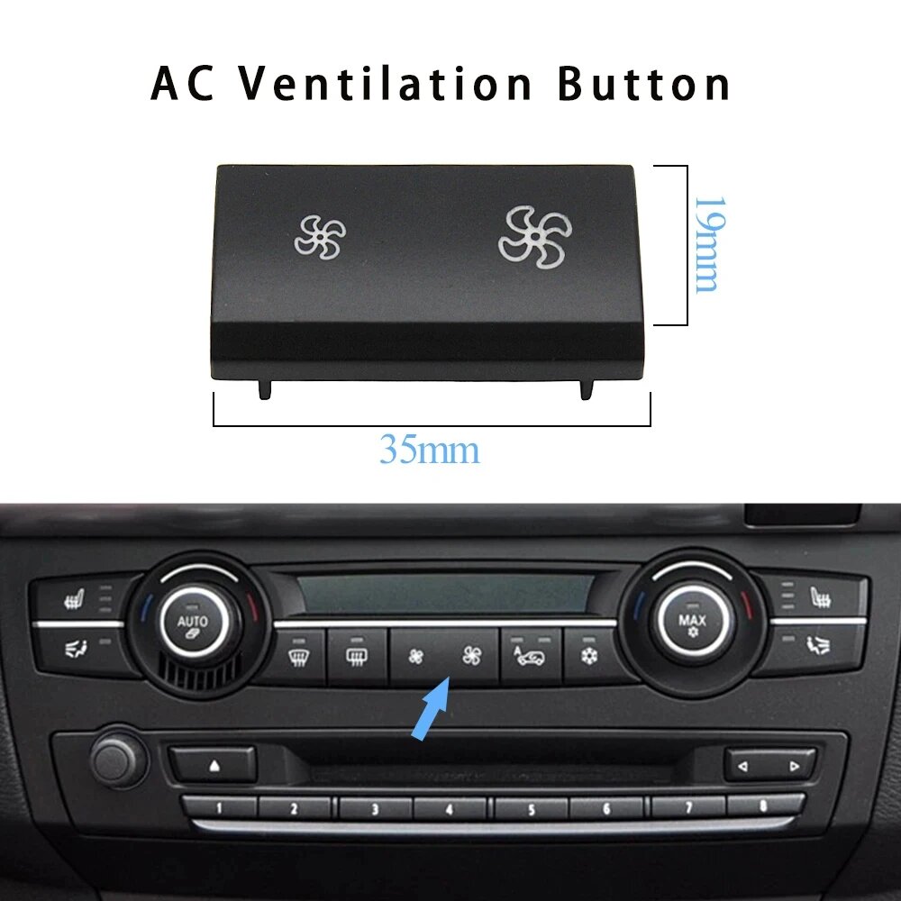 Кнопка AC вентиляции для BMW X5 X6 E70 E71, цвет: Ventilation