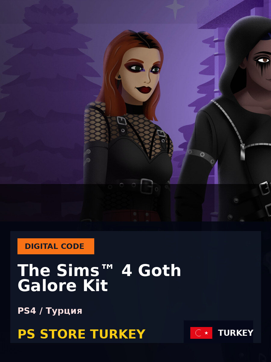 The Sims™ 4 Goth Galore Kit PS4 — PlayStation Store Турция, цифровая версия