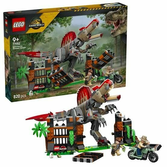 Конструктор LEGO Jurassic World - Побег спинозавра, 820 эл. - Лего Мир Юрского периода 77982