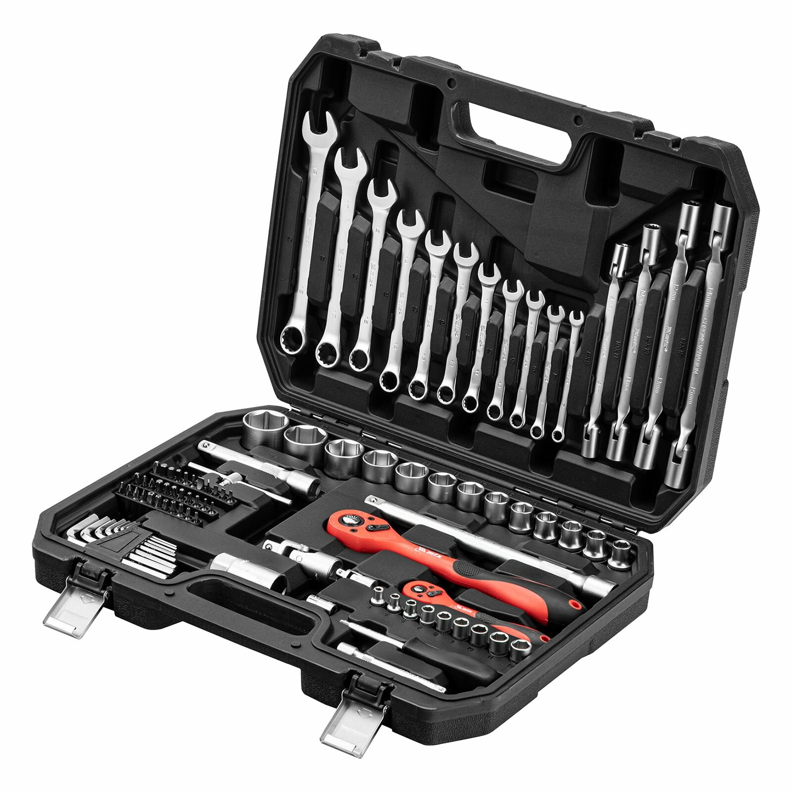 Набор инструментов 89 предметов, CrV 1/2", 1/4" MTX 135299