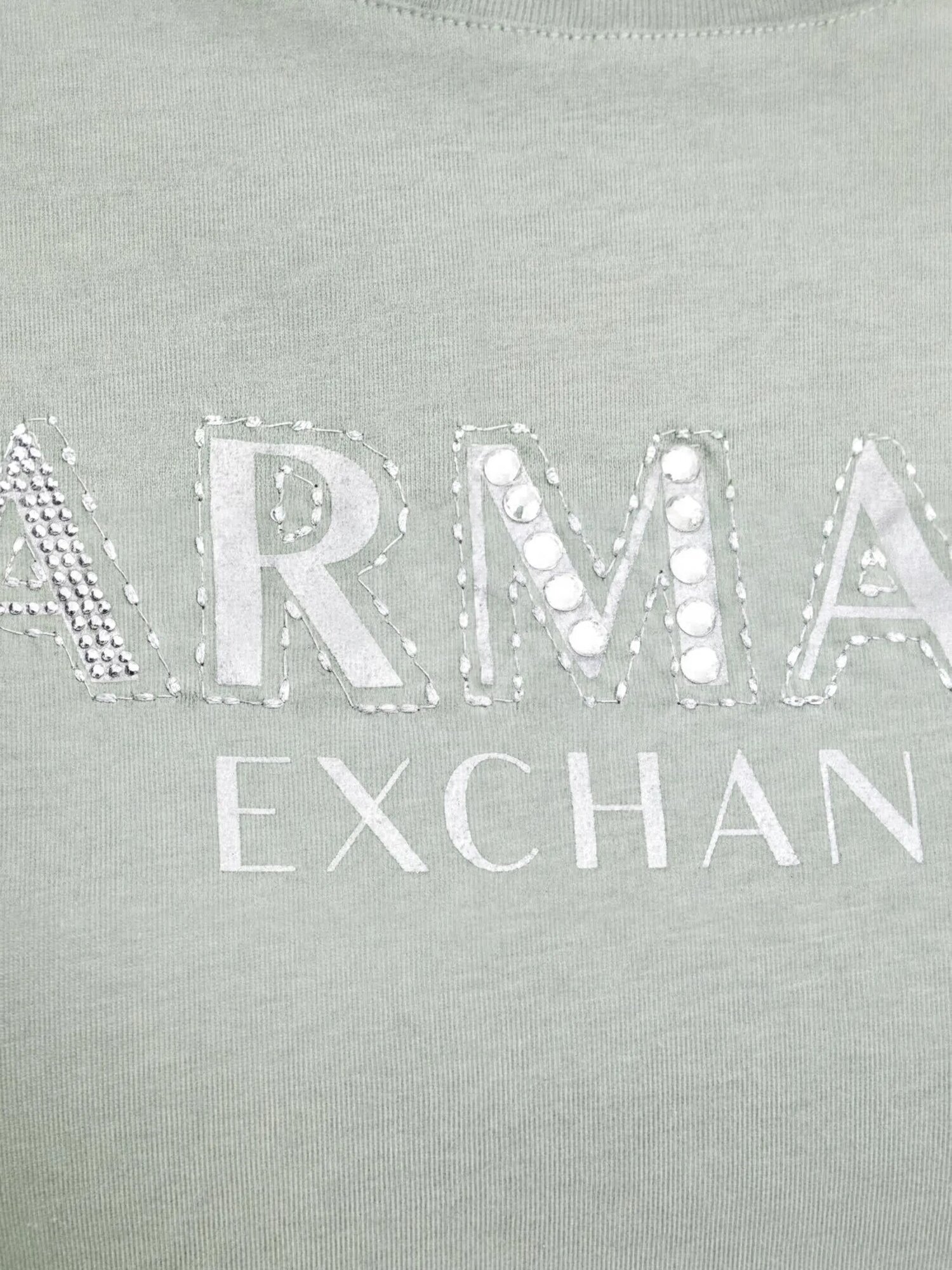 Футболка Armani Exchange, размер 40, зеленый — фото 1