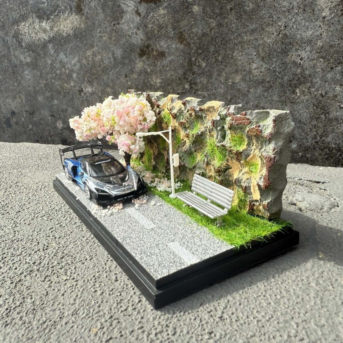 Car Bay Гараж для машинок 1:64. ручная работа (Без модели автомобиля). Игрушечный гараж для моделек. Подарок мальчику