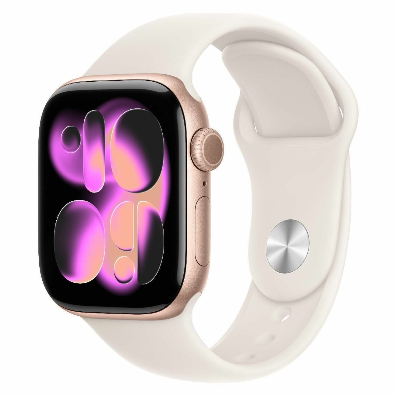 Смарт-часы Apple Watch 11 42mm розовое золото Aluminium Starlight Sport Band