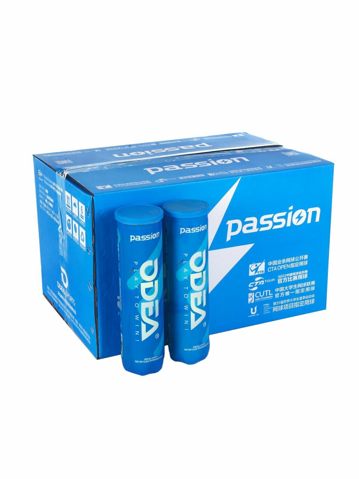 Мячи для большого тенниса ODEA PASSION TOUR, одеа пэшн ТУР, 96 шт