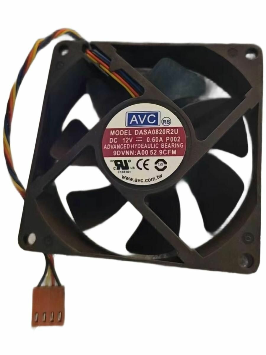 Вентилятор 80x80х20mm Dell Optiplex 790 990 SFF DASA0820R2U 0725Y7, 12В, B3 4-Пиновый Разъем Для Материнской Платы 80x80x20 12V 4pin 80х80х20 12В 4-пин