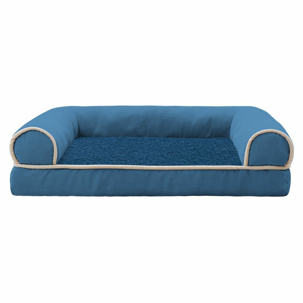 Лежанка для Собак, Серый,75X50X14cm, Лежанка для собак со съемным чехлом и ортопедическим матрасом; со съемным чехломshuangshuang