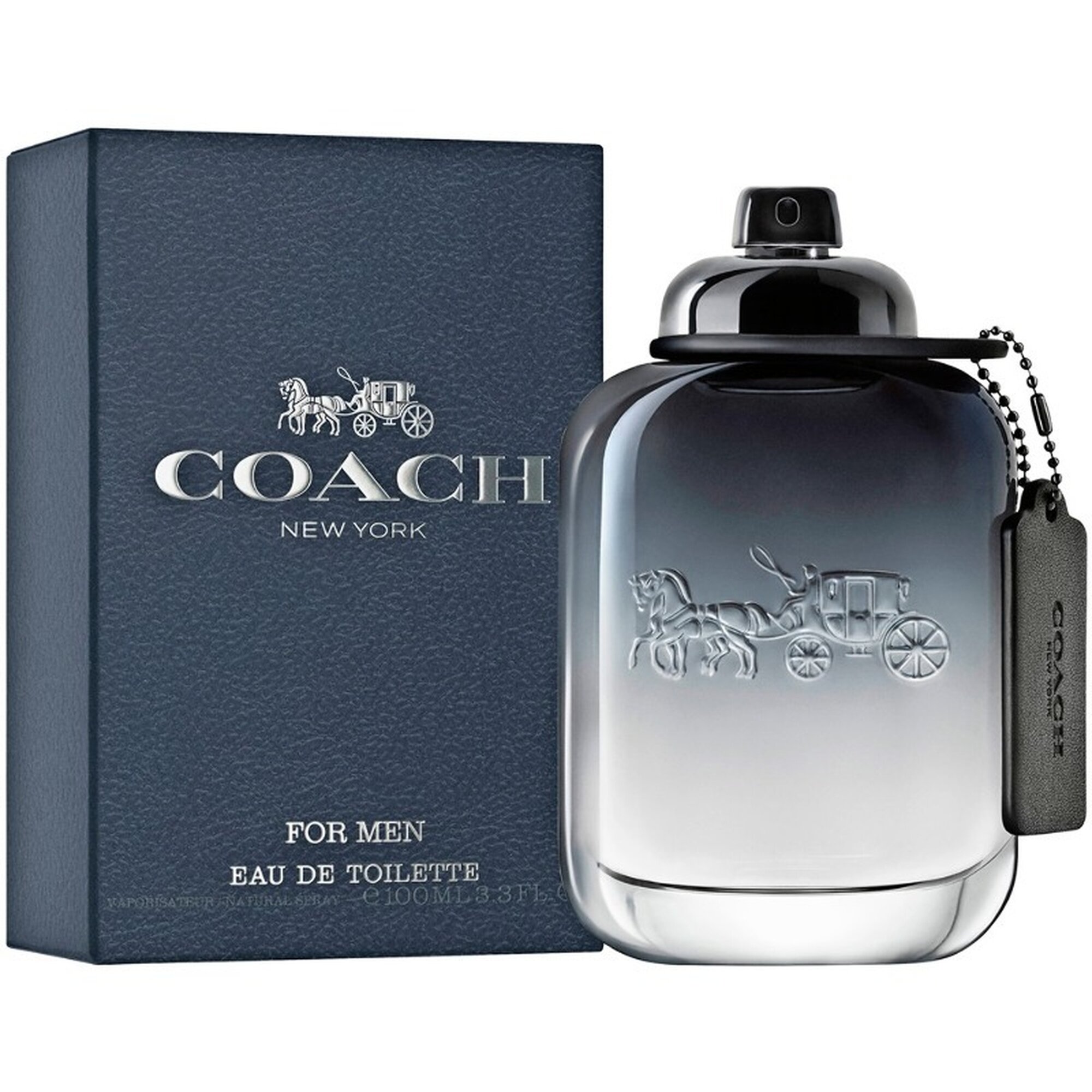 Туалетная вода Coach For Men, объем 100 мл, флакон, 1 упаковка