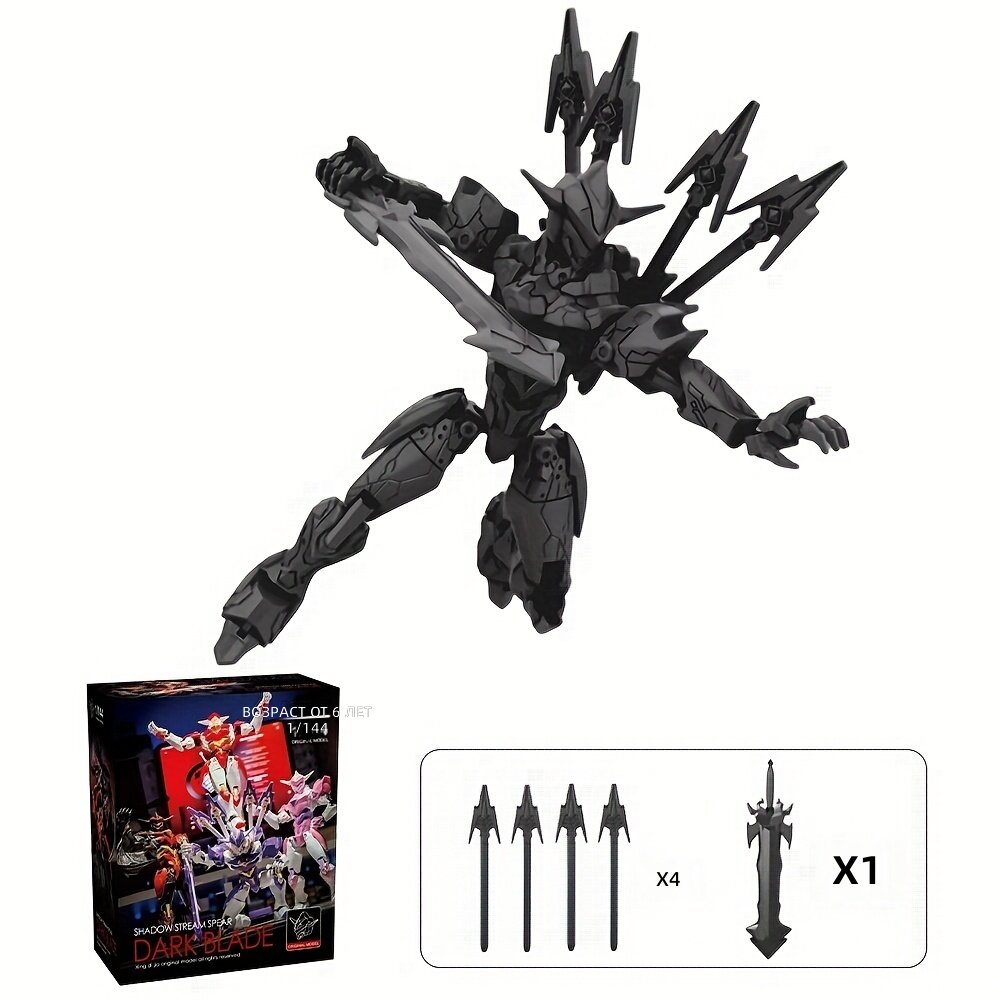 Игрушечный пистолет Shadow Flow Gun Dark Blade, DIY набор для сборки фигурки, настольный декор-подвеска, материал ABS, подарок на Хэллоуин/Рождество/День рождения, модель 688-Y5