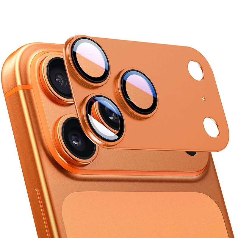 Алюминиевая пленка для объектива iPhone 17 Pro с AR-противоотражающим покрытием, полное покрытие для защиты камеры