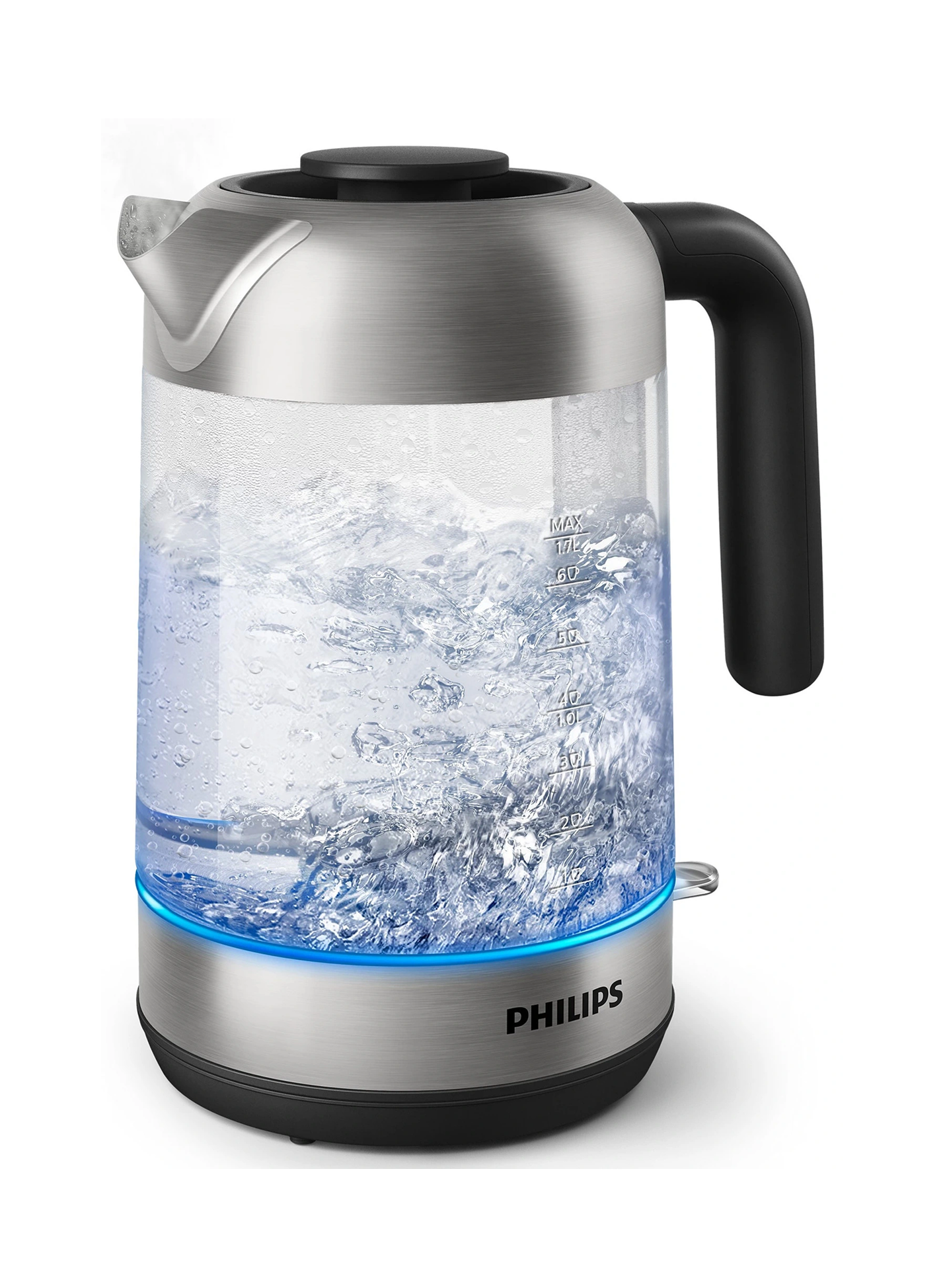 Электрочайник PHILIPS HD9339/80, 1.7л, съемный фильтр, стекло.