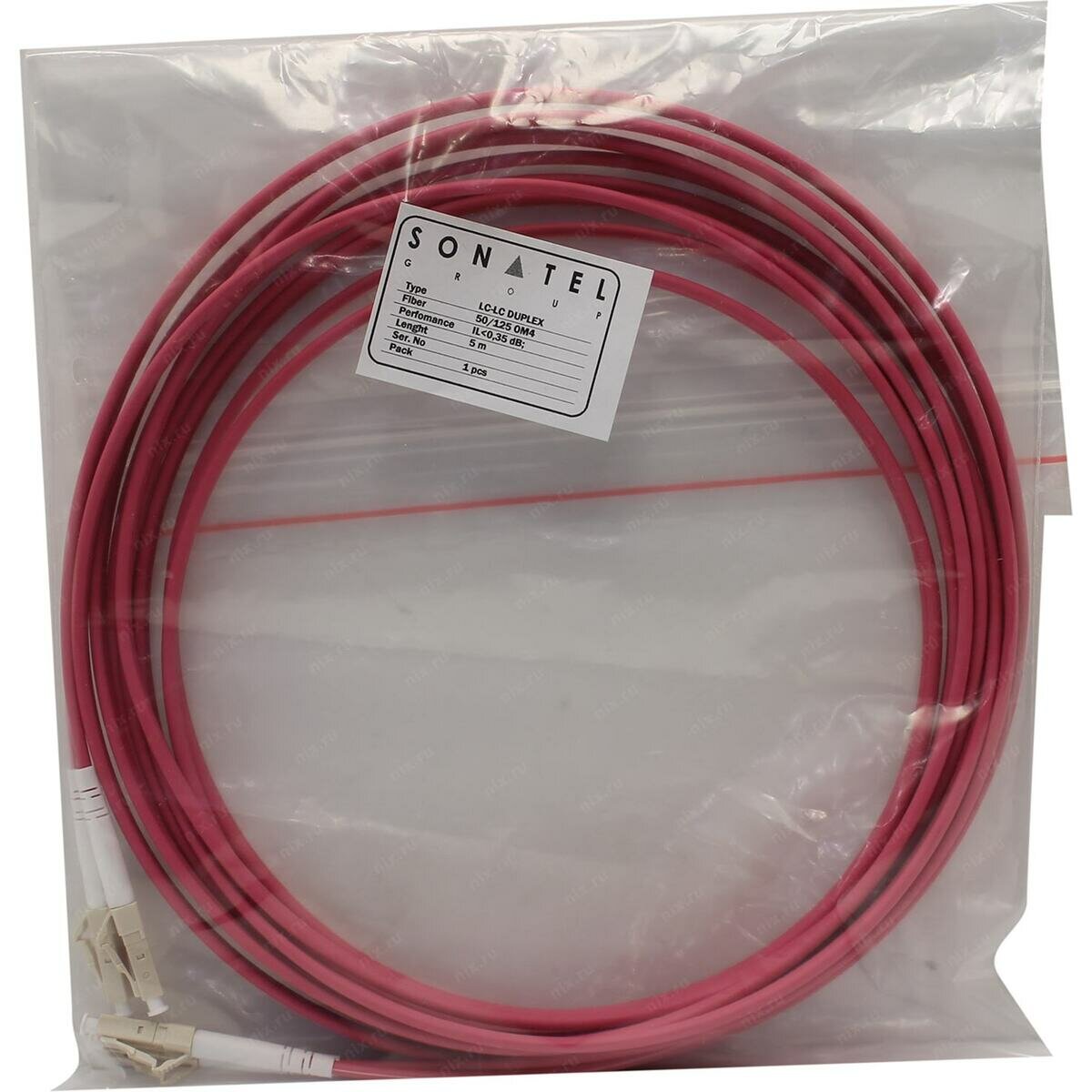 Patch cord во, LC-LC, Duplex, MM 50/125 OM4 5м — фото 1