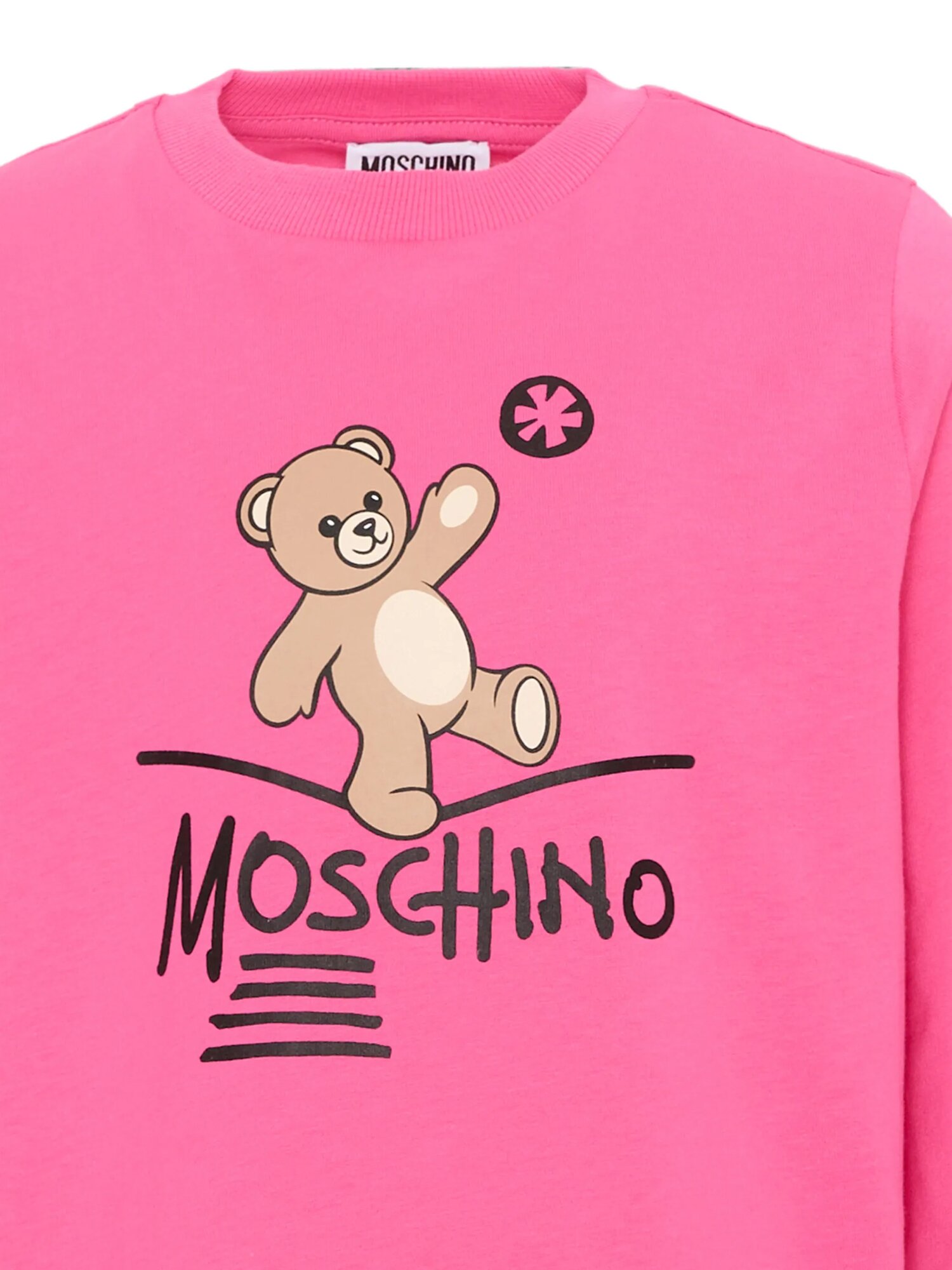 Футболка MOSCHINO Teddy Bear, размер 128, розовый — фото 1