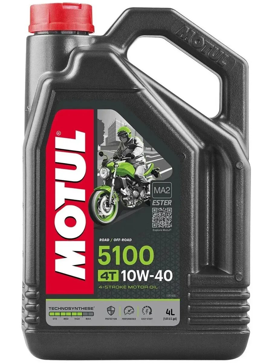 Motul 5100 4T 10W-40 Синтетическое 4 Л 104068 MOTUL арт. 104