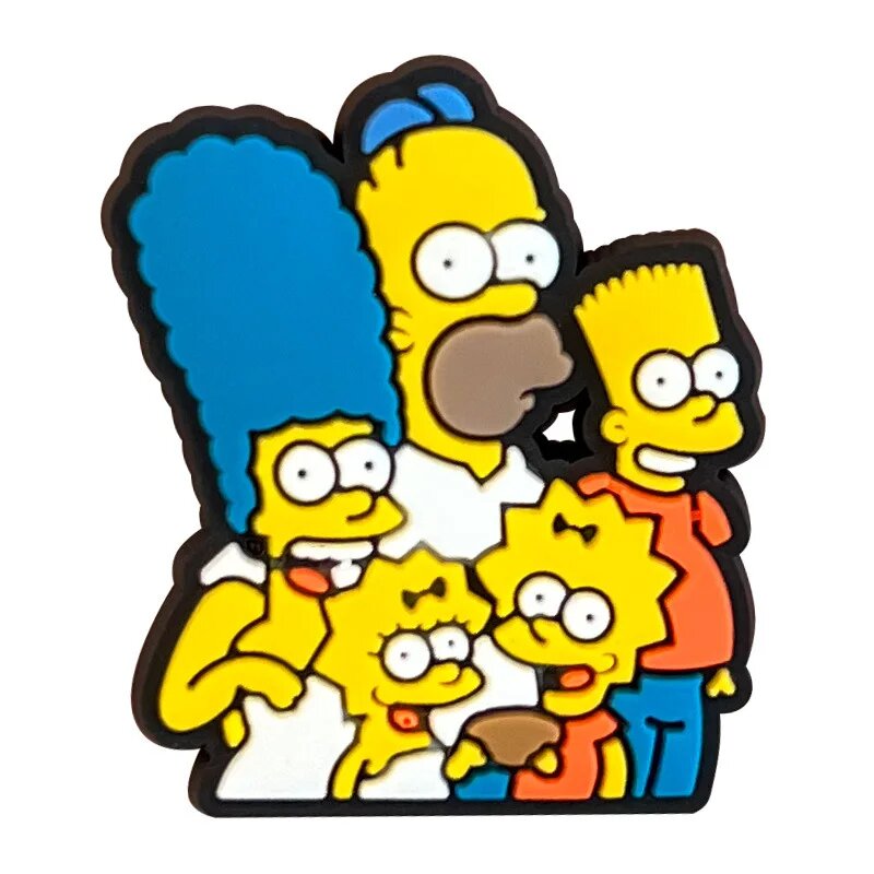 Аксессуары для обуви The Simpsons DIY: милые мультяшные съемные украшения-шармы для сандалий 14