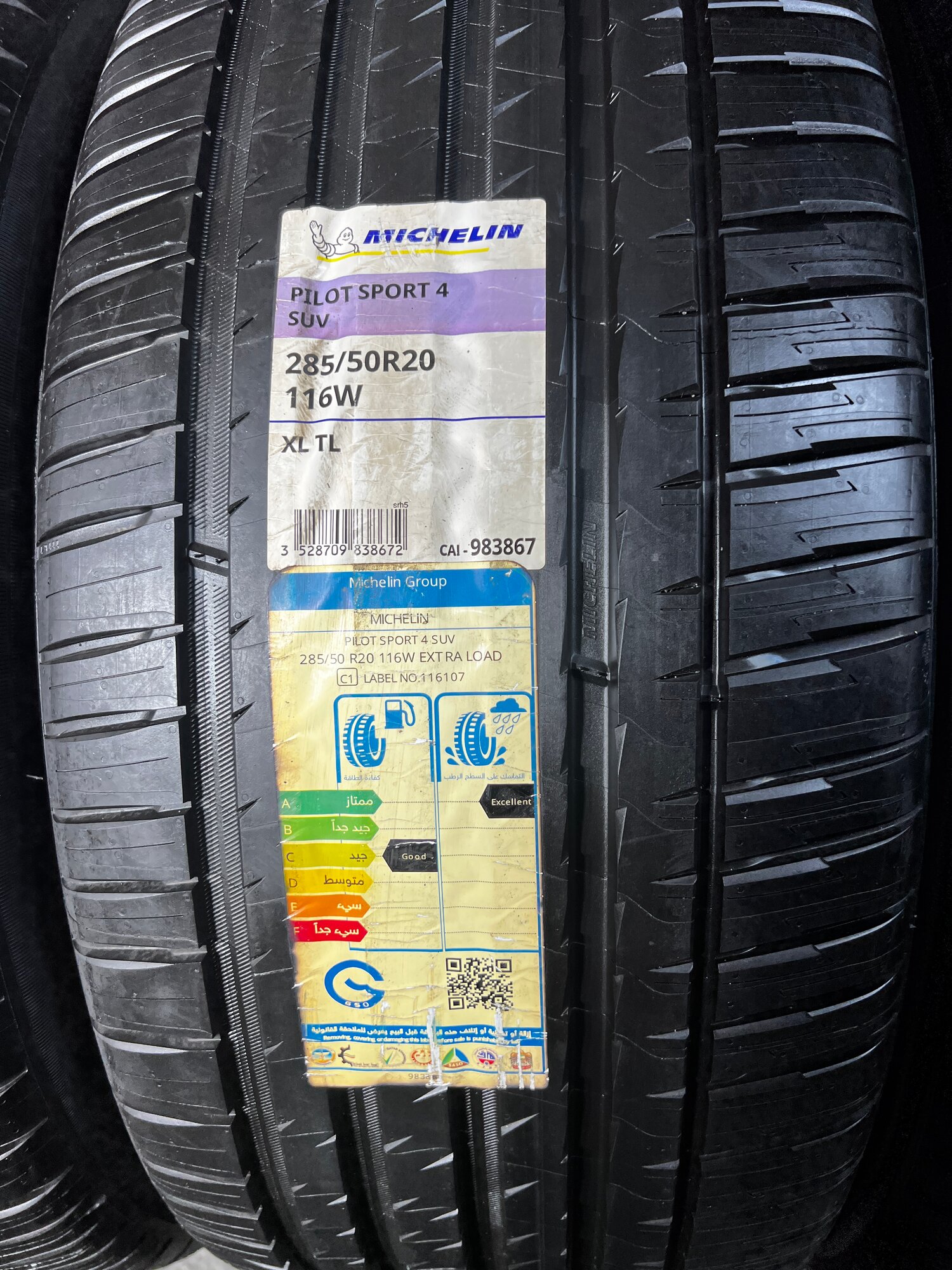 Michelin Pilot Sport 4 SUV 285/50 R20 115W