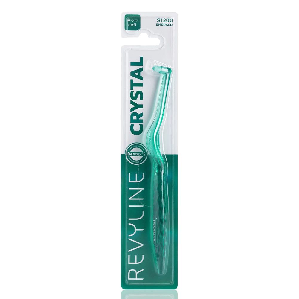 Зубная щетка Revyline S1200 Single Crystal Emerald, монопучковая, мягкая