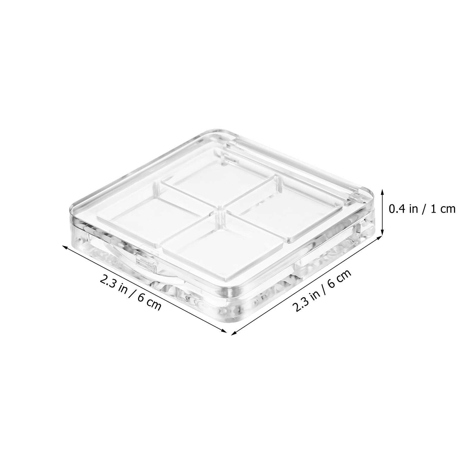 6 Прозрачных Палеток Для Теней Сетка Компактная Конструкция 6.00X6.00X1.00Cm