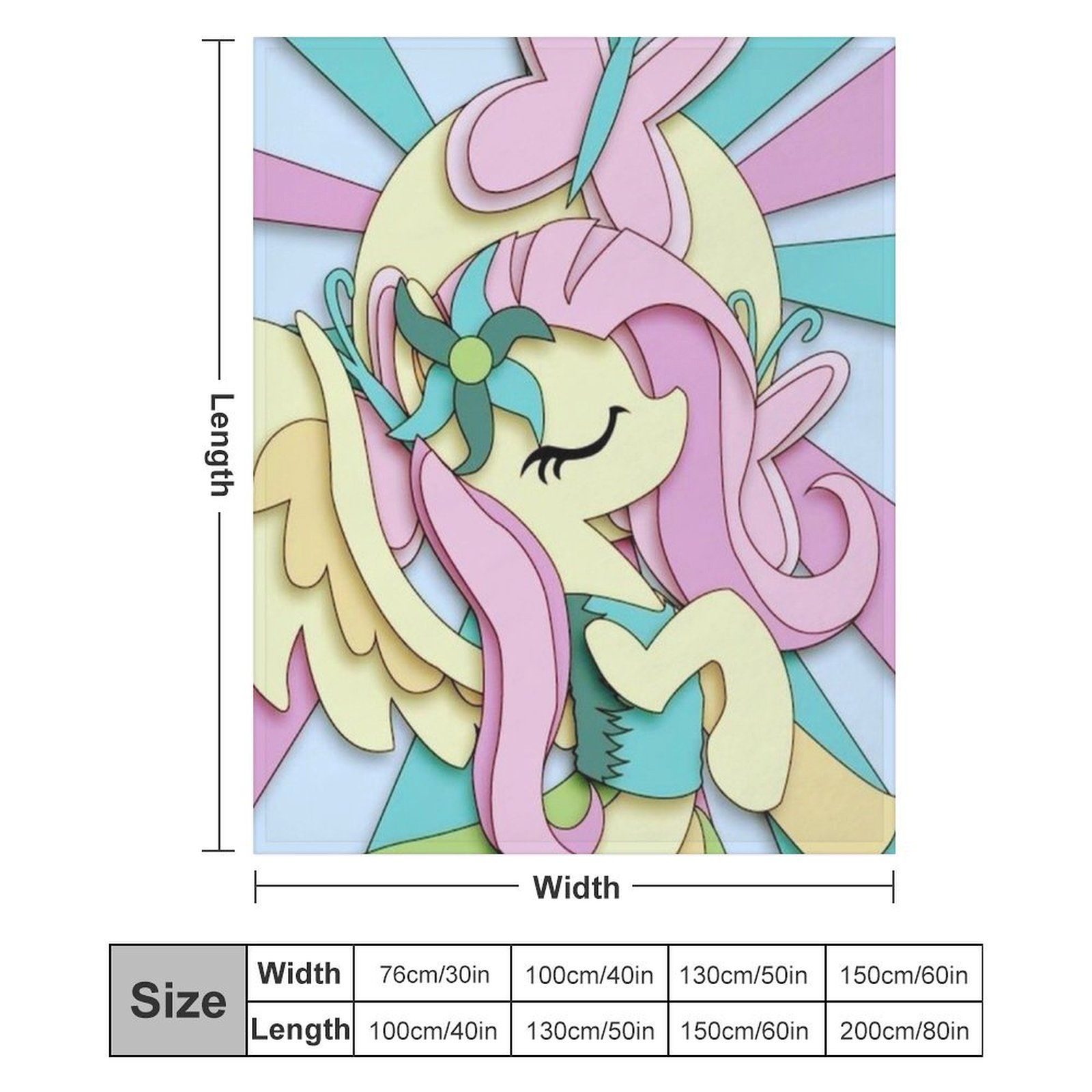 My Little Pony Плед 150x200 см велсофт плюшевый, фактурный животные разноцветный