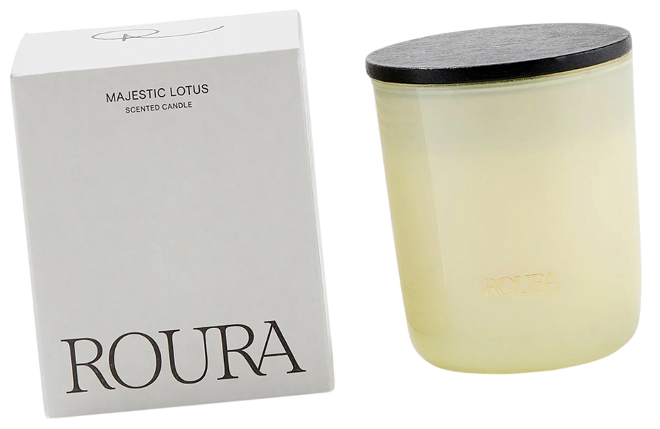 Ароматическая свеча Roura Majestic Lotus 430 гр - Рура Величественный Лотос для дома