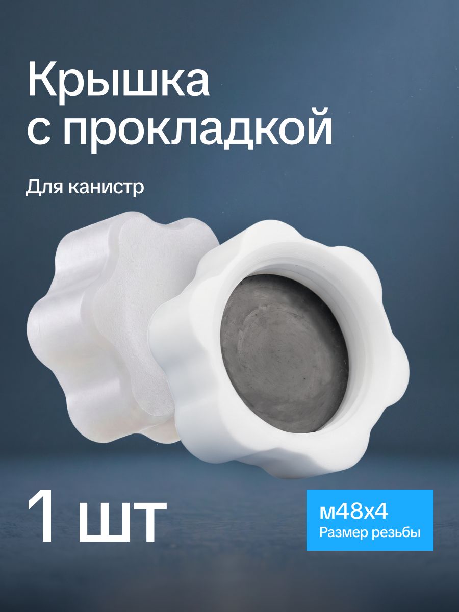 Крышка для канистры универсальная с прокладкой M48х4