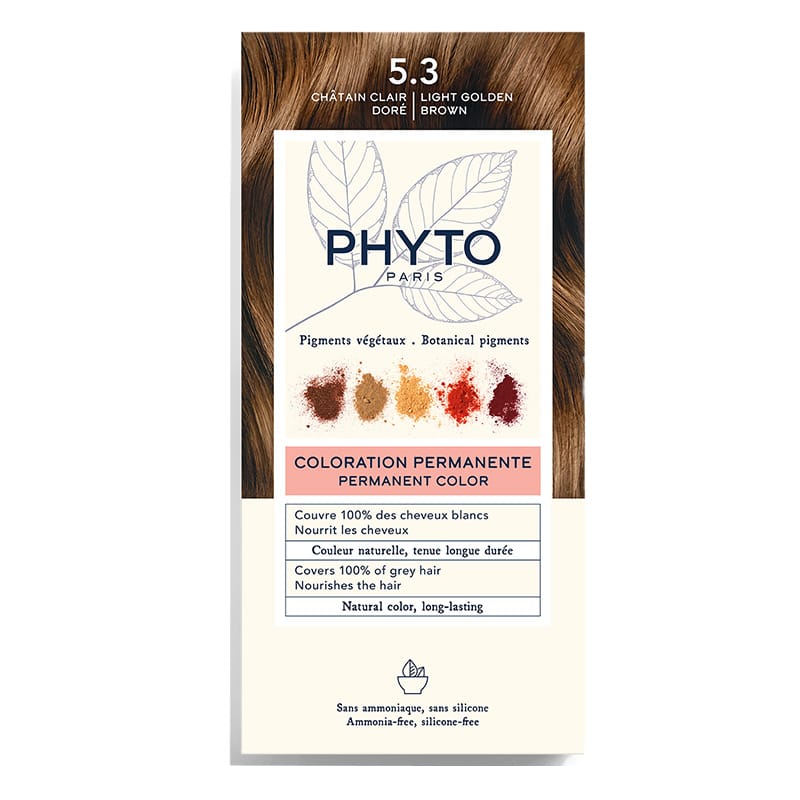 Краска для волос Phyto Hair Dye, краска для волос - светлый золотистый каштан (цвет Chatain Clair Dore), 1 шт 5.3