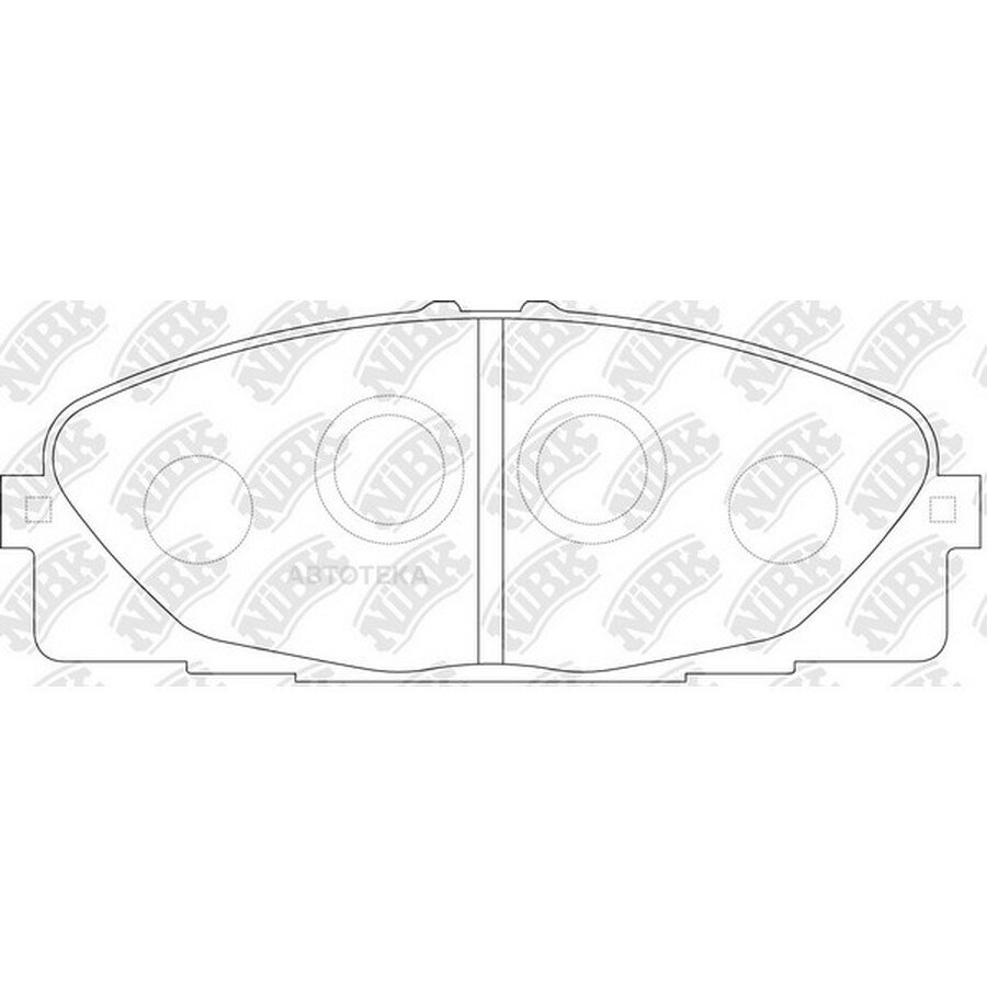 Колодки тормозные дисковые toyota hiace / commuter v автобус (trh2 kdh2 lh2 gdh2 ) hiace iv фу NIBK PN1516