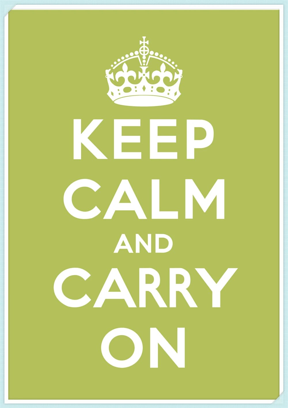 Постер на холсте "Keep Calm And Carry On" 30x40см, цвет 11