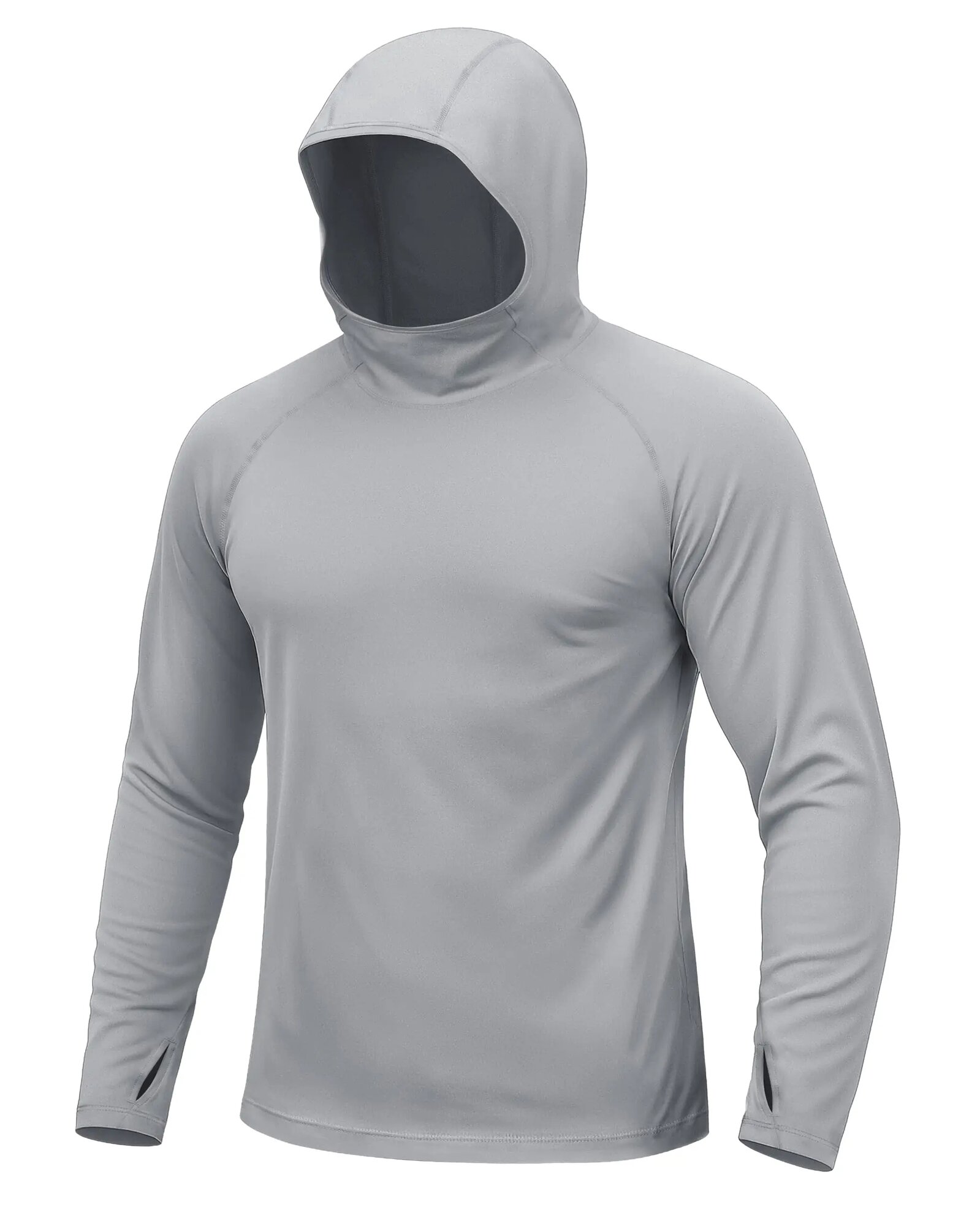 MAGCOMSEN Мужская футболка-рашгард UPF 50+ L, Серый, Light Grey