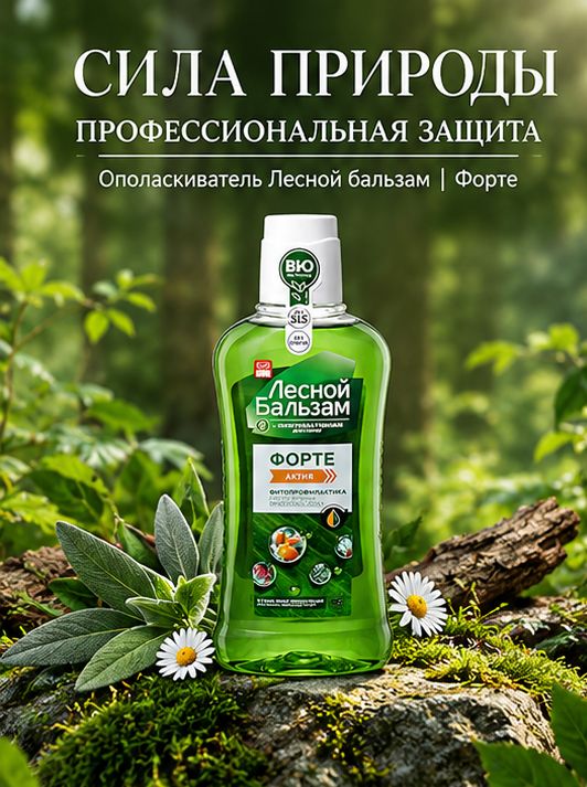 Лесной бальзам Ополаскиватель для полости рта 400 мл