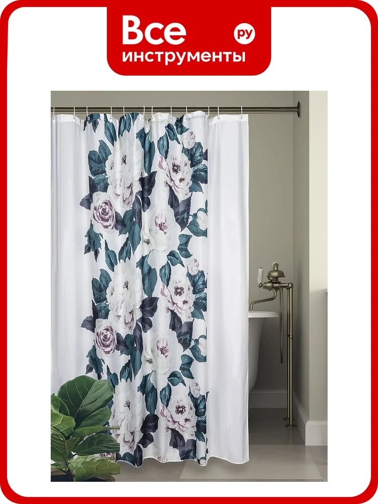 Штора Bath Plus 180х180 д/в Magnolia FLORA ch1179/2