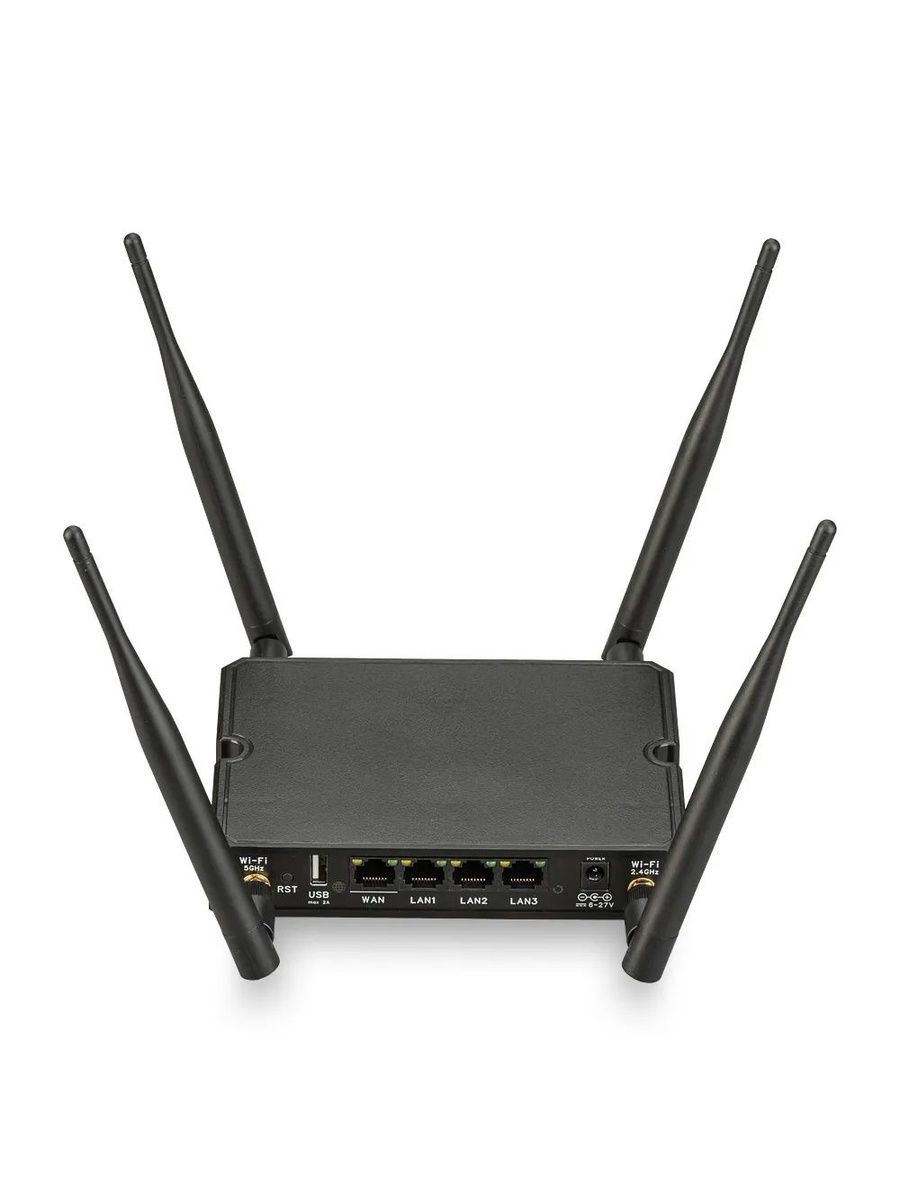 Wi-Fi роутер Kroks Rt-Csem 12-G-S 802.11ax Wi-Fi 6 черный