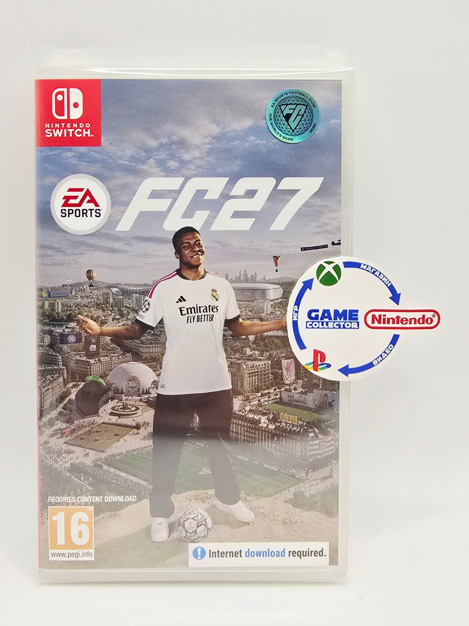 Игра EA Sports FC 27 для Nintendo Switch на картридже, с русскими субтитрами.