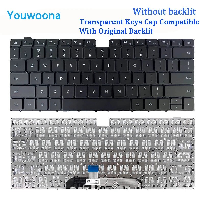 Клавиатура ноутбука Huawei NBDE-WDH9, NO backlit