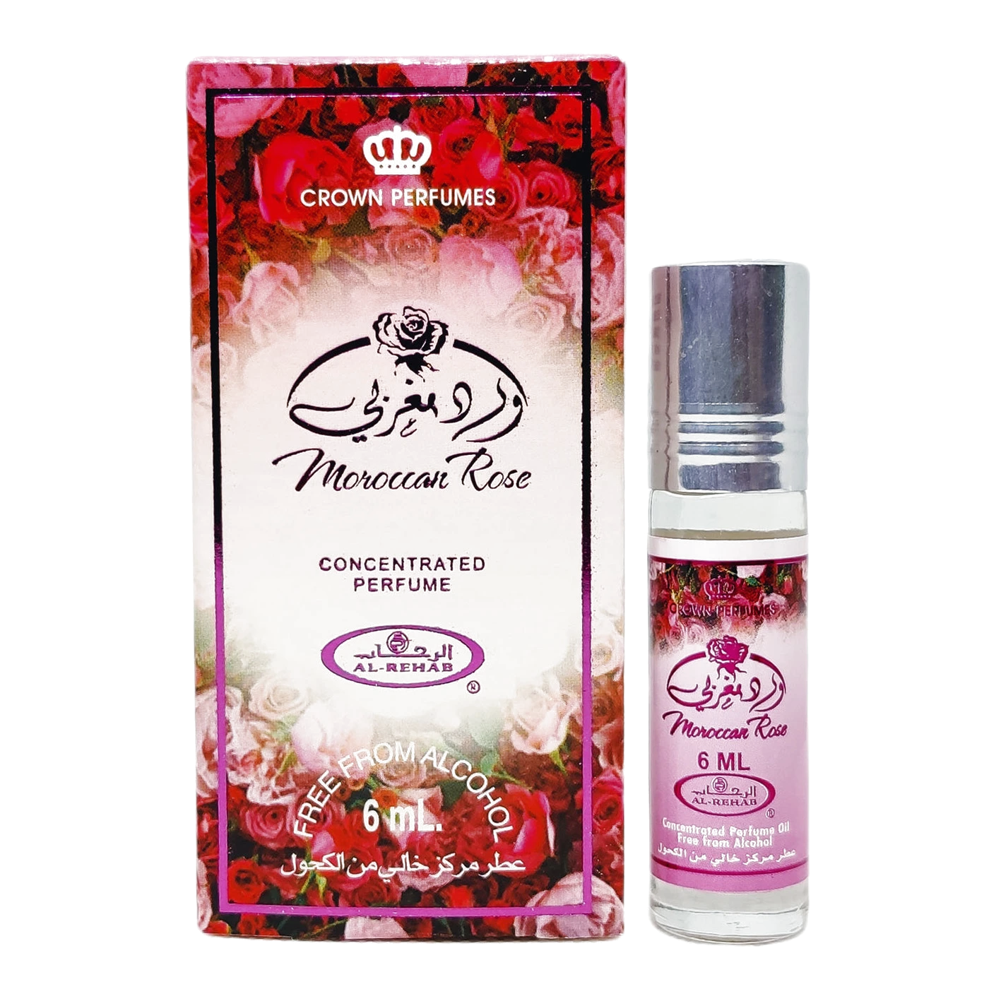 Масляные духи Al Rehab Moroccan Rose ролл-он 6 мл для мужчин и женщин - Марокканская Роза