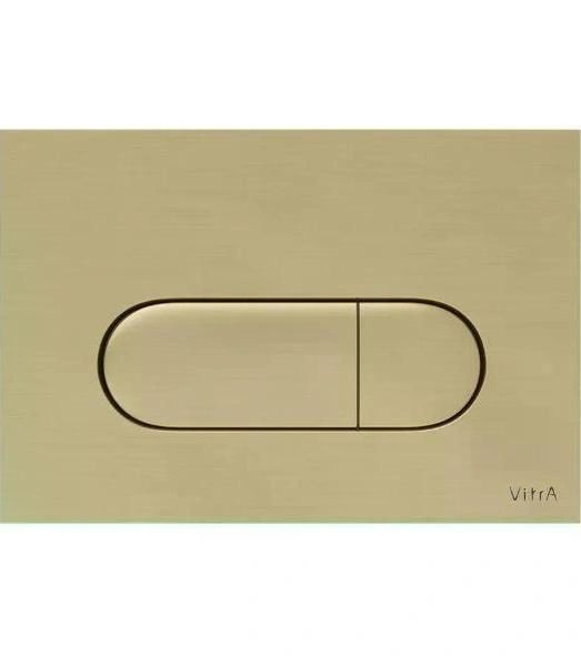 Кнопка смыва для инсталляции VitrA Root Round (Рут Раунд) 740-2225 брашированное золото двойный смыв