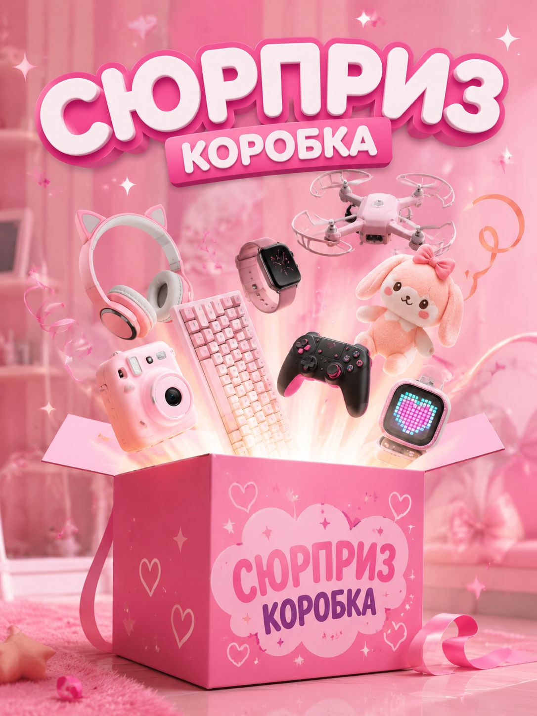 Сюрприз-бокс белый Сюрприз-бокс