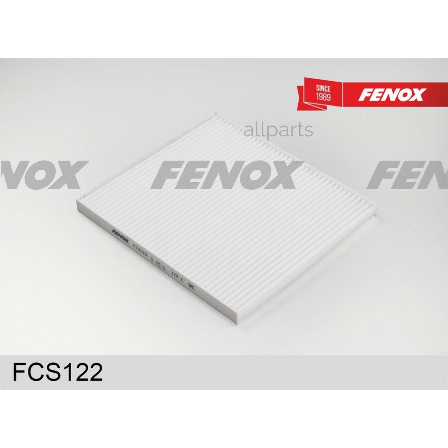 FENOX FCS122 салонный фильтр 211*240*17мм Kia Spectra 04- 1.6 2.0 1.5-2.0D Sorento 09- 2.4 2.0D 2.2D Cerato