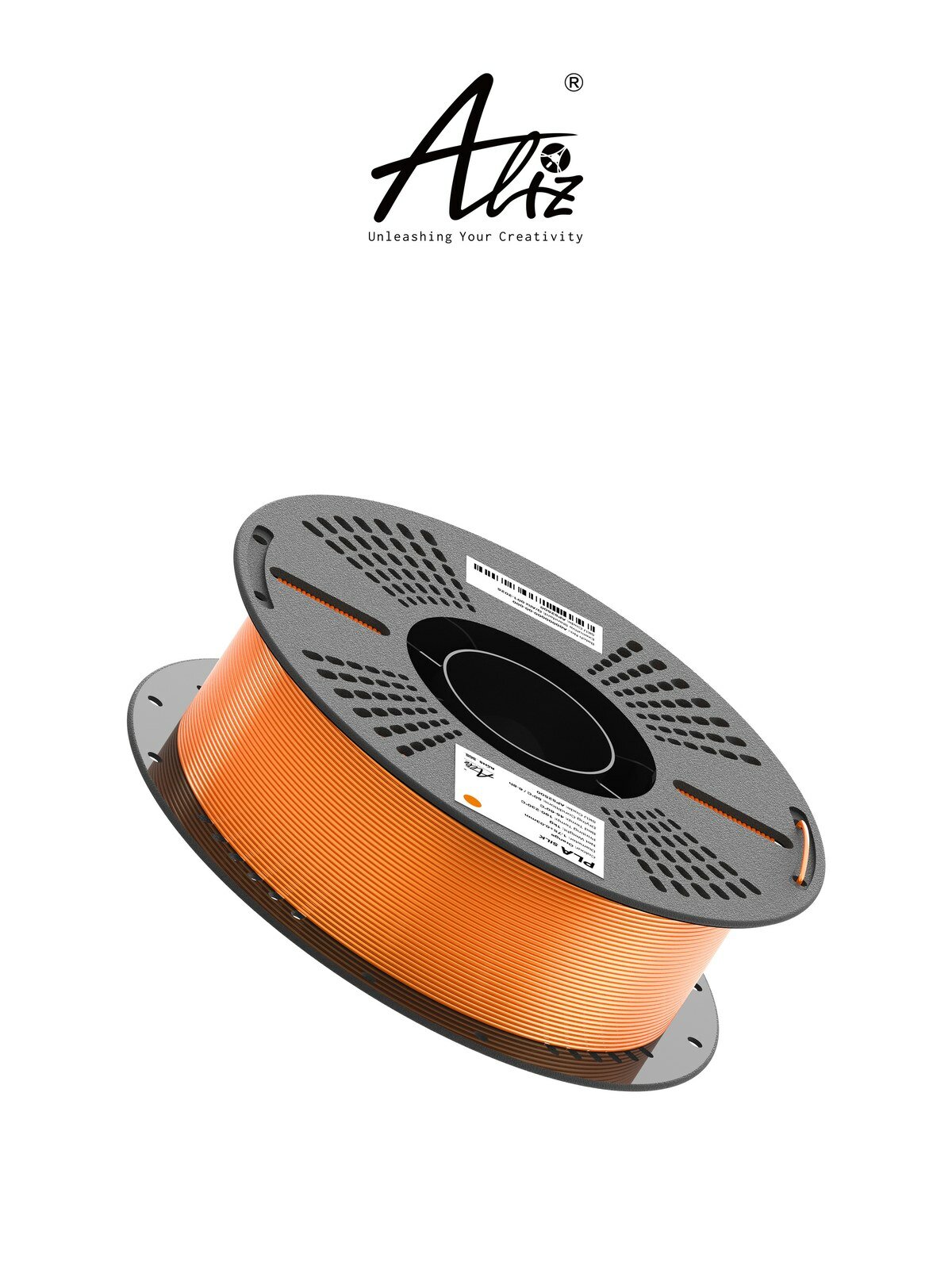 Пластик для 3D-принтера Aliz PLA Silk Оранжевый, 1.75 мм, 1 кг